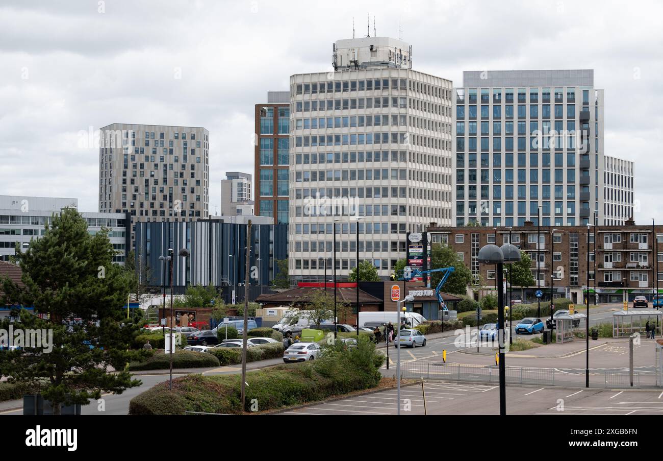 Coventry city centre high view hi-res stock photography and images - Alamy