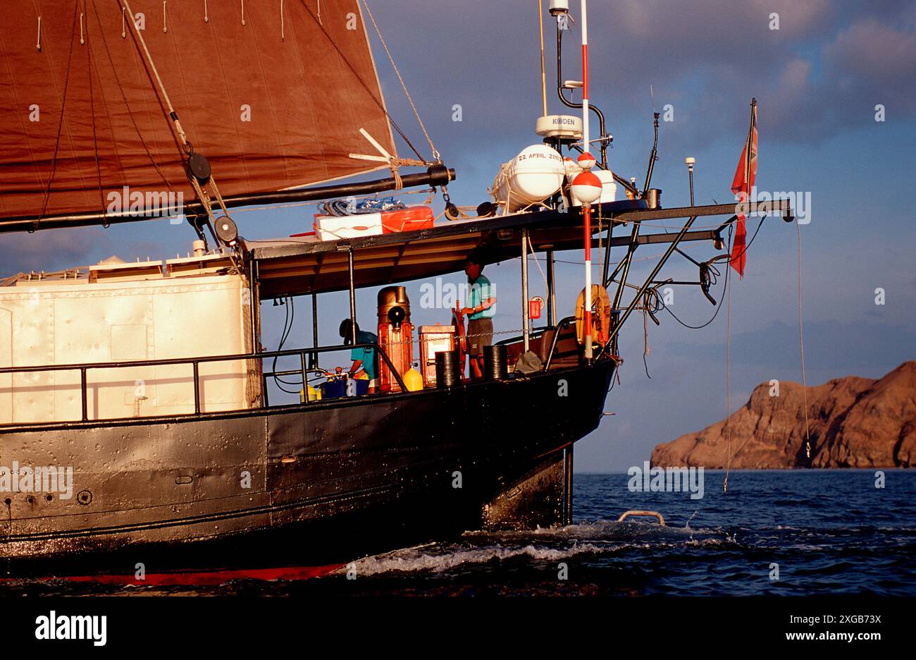 Sailing Ship, Tall Ship Adelaar, Indonesia, Indian Ocean, Komodo ...