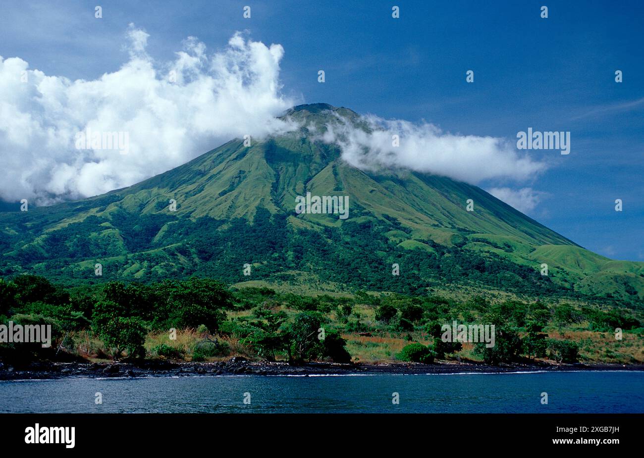 Volcano island Sangean, Indonesia, Indian Ocean Stock Photo - Alamy