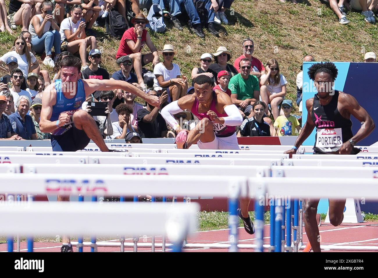 ZHOYA Sasha Clermont Auvergne Athletisme HEAT 110 M HAIES MEN during ...