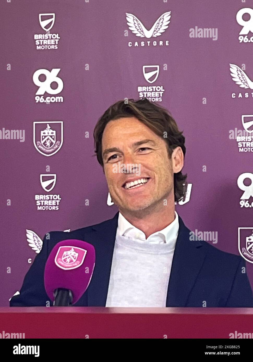 New Burnley manager Scott Parker during a press conference at Barnfield ...