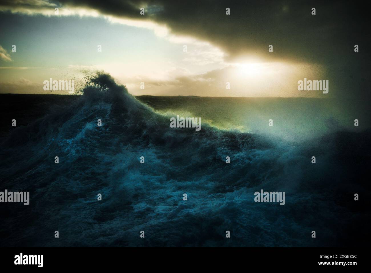 A view from a porthole during a Beaufort Scale 9 storm in the Drake ...
