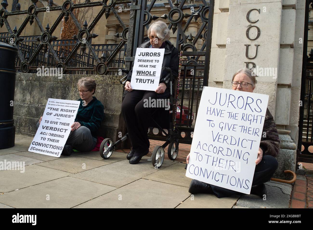 Reading, UK. 8th July, 2024. This morning a group of seven concerned ...