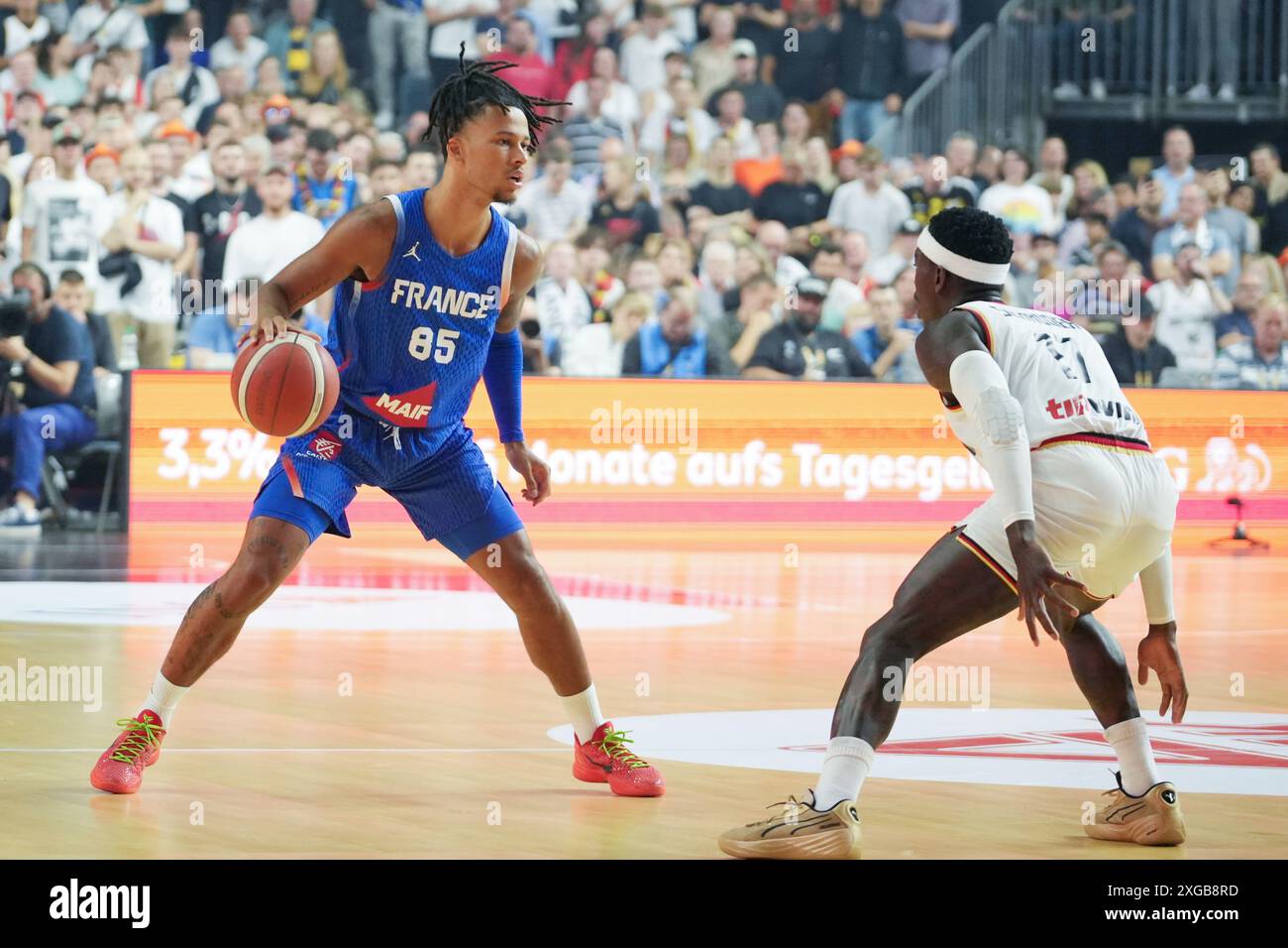 Matthew Strazel of France during the International Friendly Basketball ...