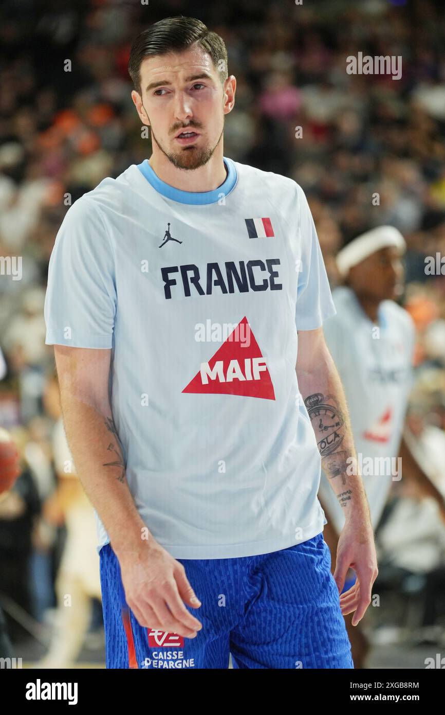 Nando de Colo of France warms up during the International Friendly ...