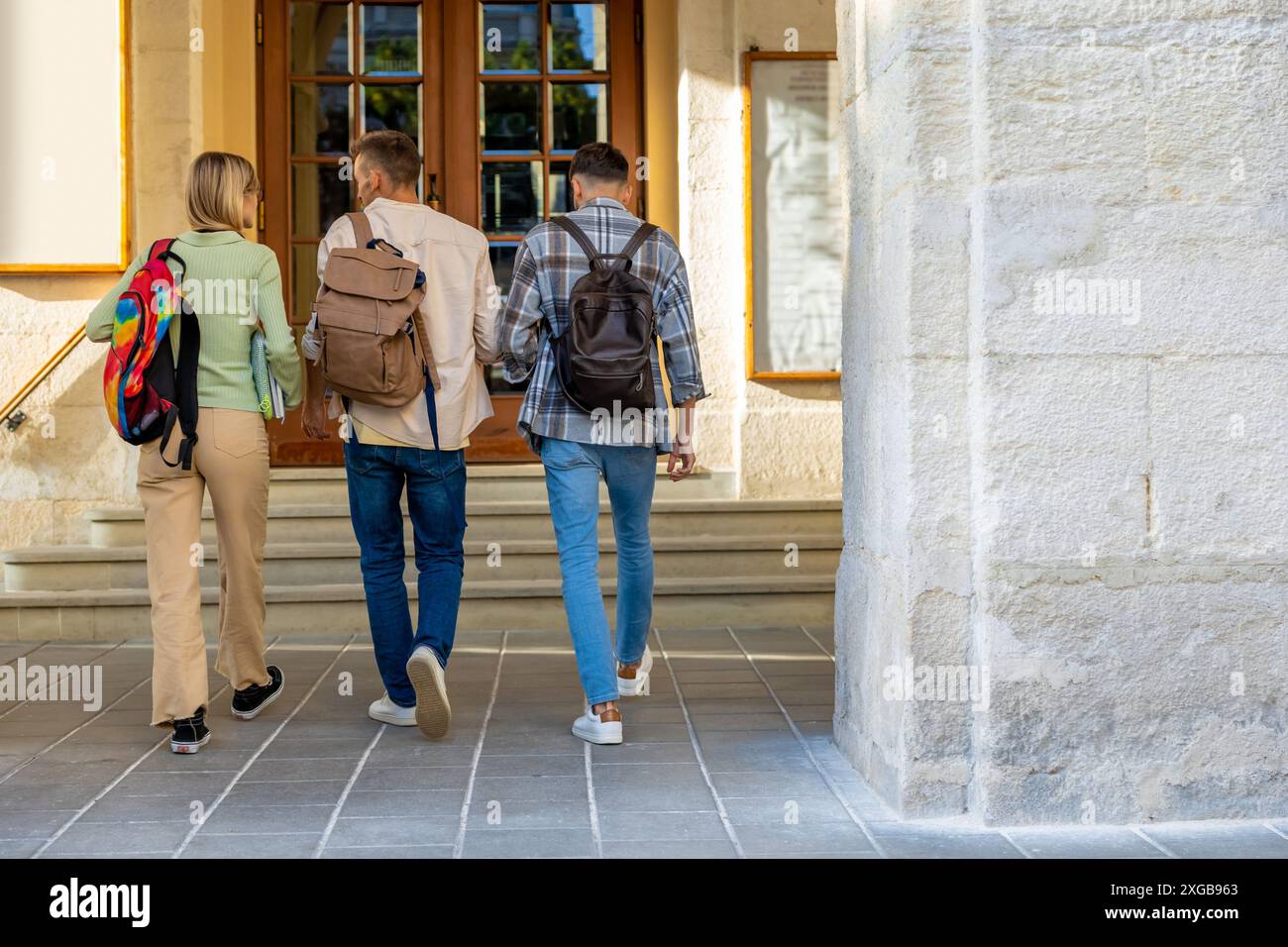 Walking backwards hi-res stock photography and images - Alamy
