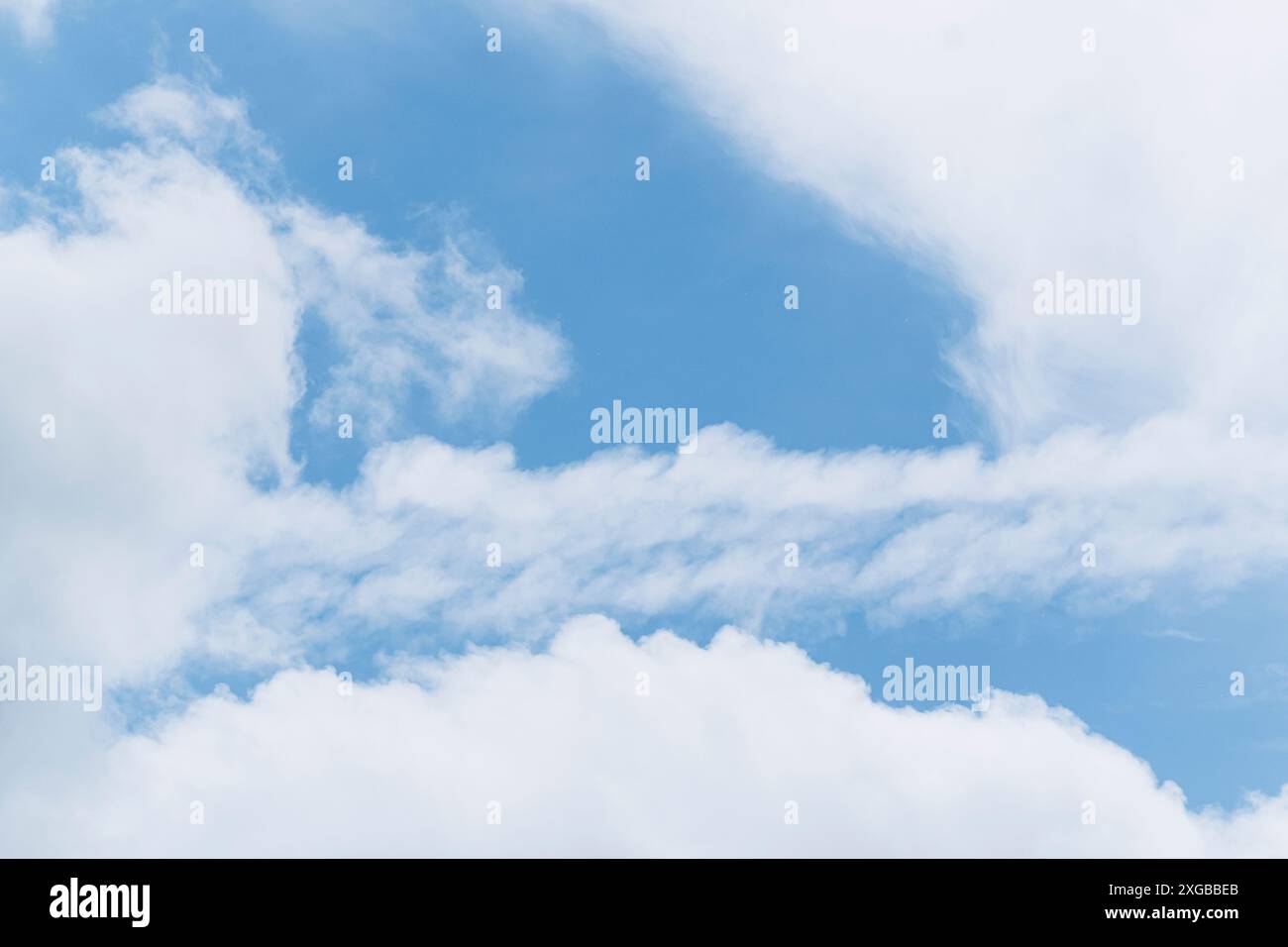 Sky with moving clouds - Design background with free space Stock Photo ...