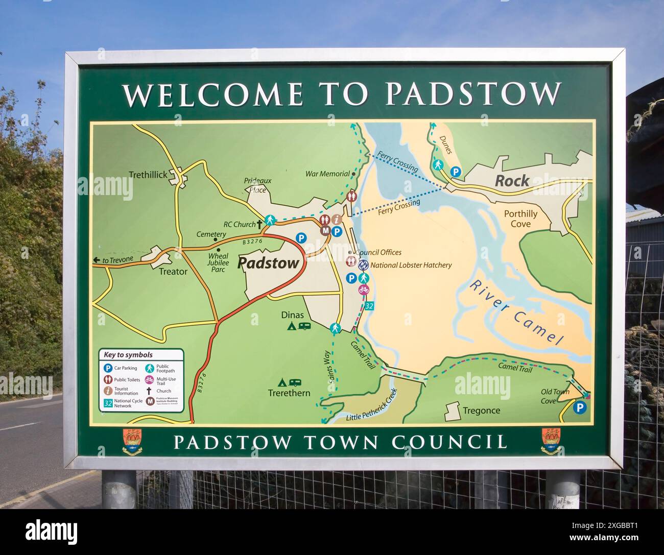 Map of padstow hi-res stock photography and images - Alamy