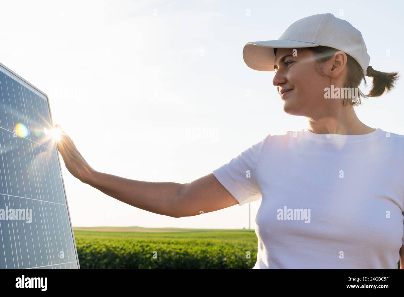 Energy power generation woman hi-res stock photography and images - Alamy