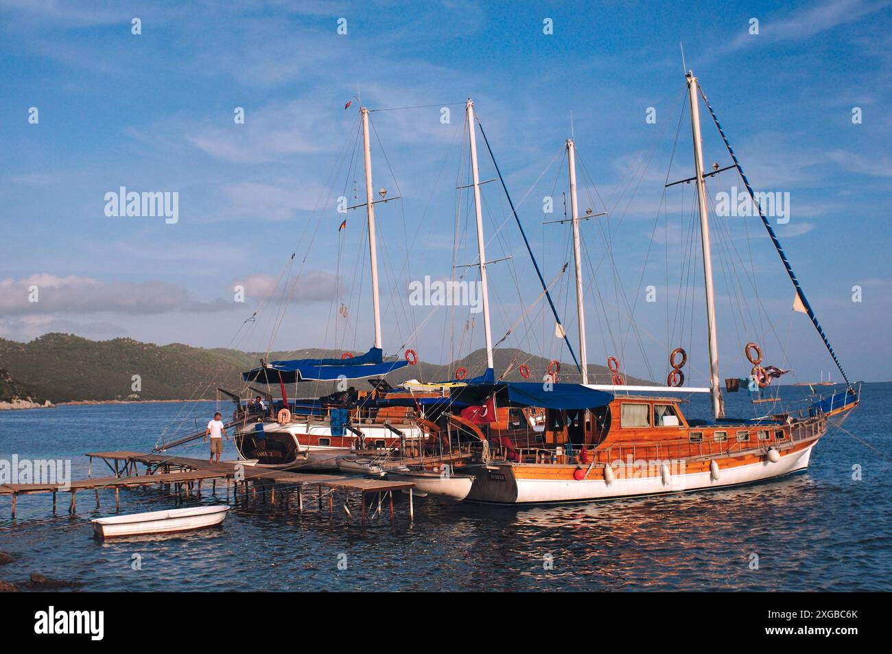 Turkey, Aegean coast, Yali near Bodrum, Turkics Gullet Stock Photo - Alamy