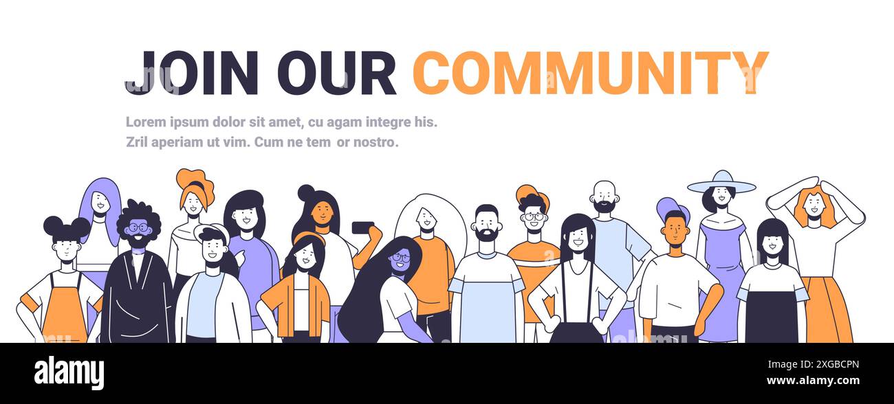 Diverse group of people standing together smiling and interacting ...