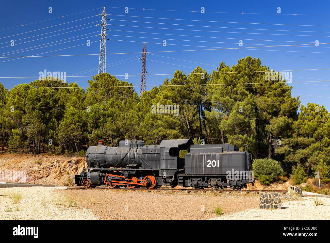 Steam engine, oldest copper mines in the world, Minas de Riotinto ...