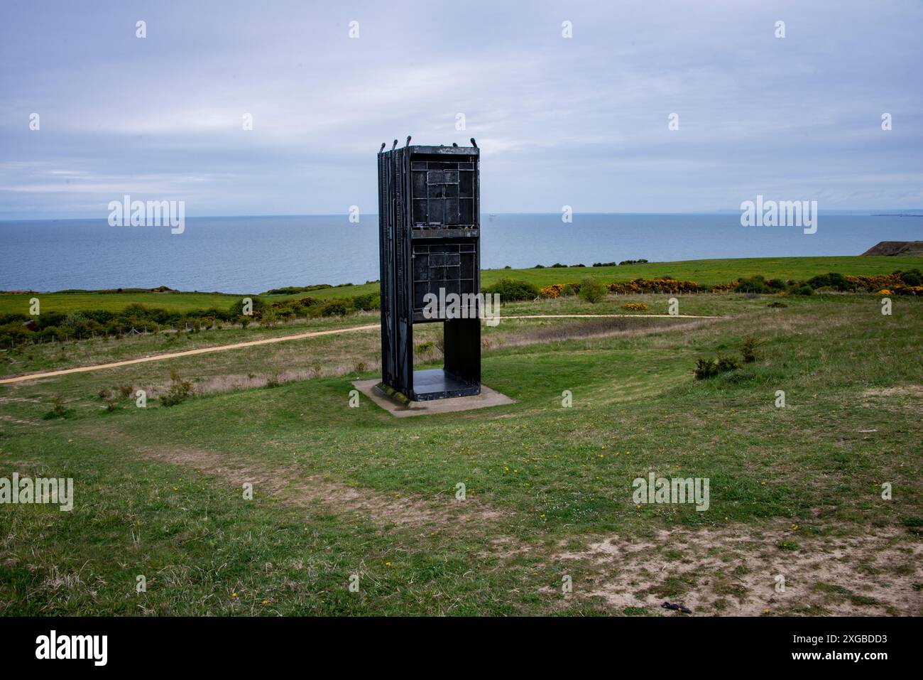 Mine Shaft memorial in the Easington Colliery Nature Reserve, the ...