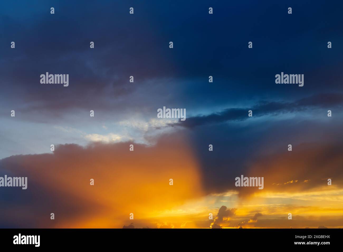 Beautiful sky with cloud before sunset Stock Photo - Alamy