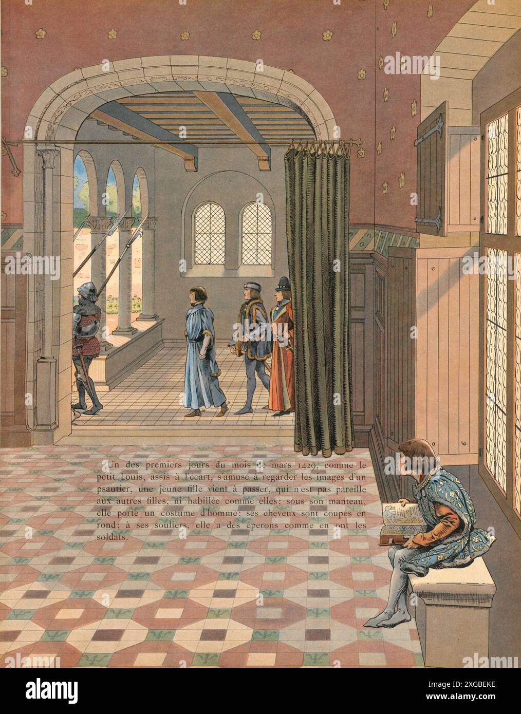 1429: The Dauphin Louis, the future Louis XI, sees Joan of Arc, the ...