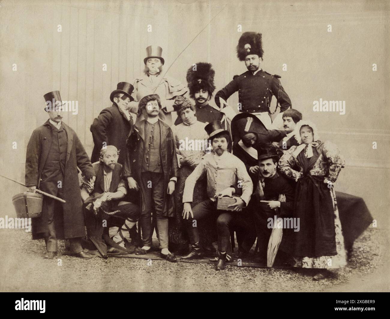 A circus troupe Photograph by Louis-Jean Delton Circa 1860 credit ...