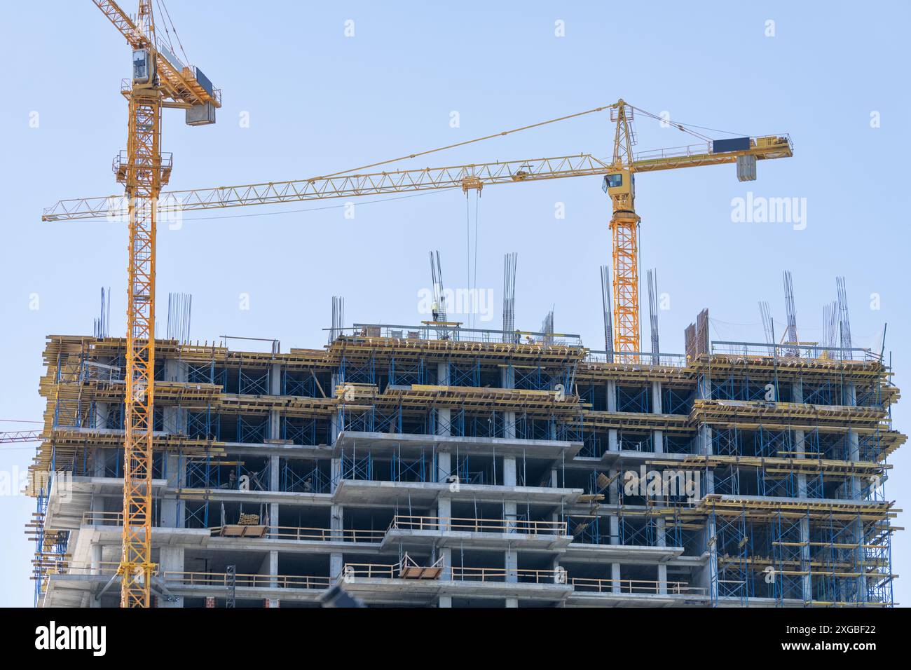 Tower cranes on construction site hi-res stock photography and images ...