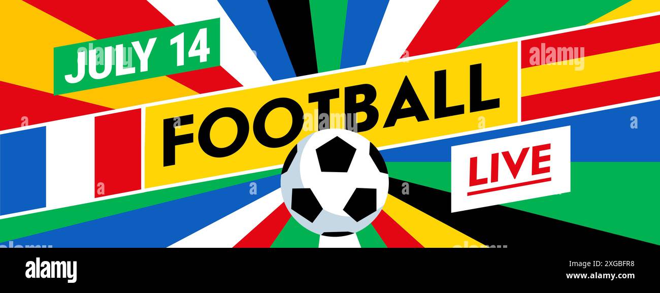 Football euro championship 2024. Soccer cup banner Stock Vector Image ...