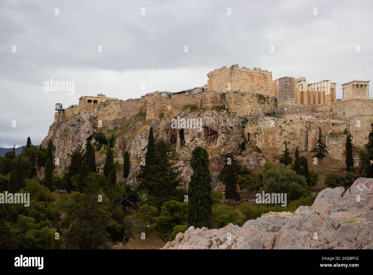 Aerial view of the acropolis in athens hi-res stock photography and ...