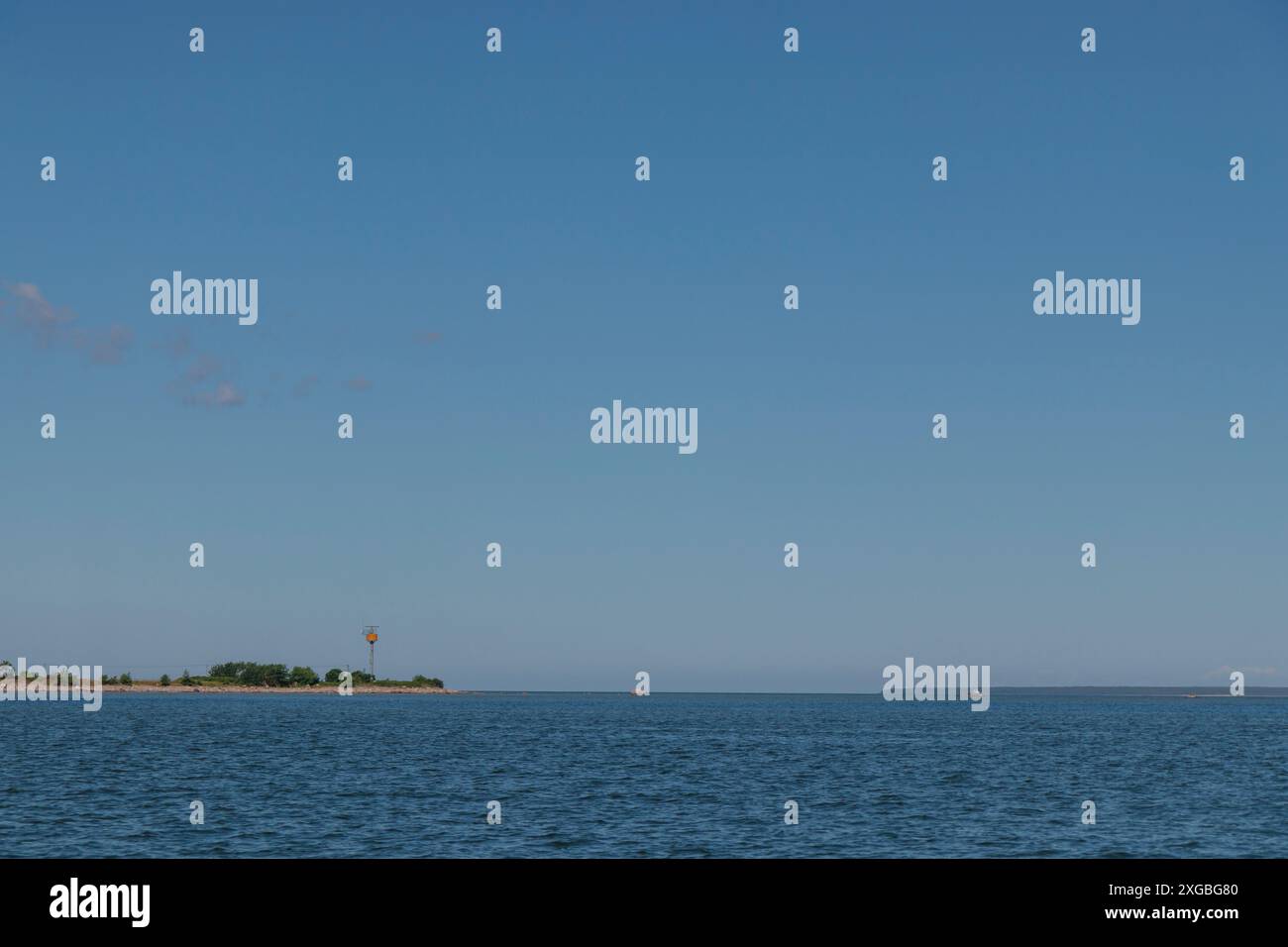 Navigation mark on a sea, Gulf of Finland, Baltic sea Stock Photo - Alamy