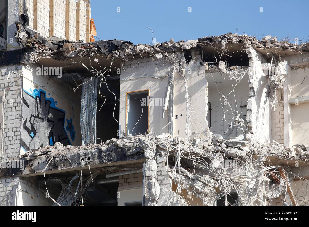 Rubble of a demolished house, Bremen, Germany, Europe Stock Photo - Alamy