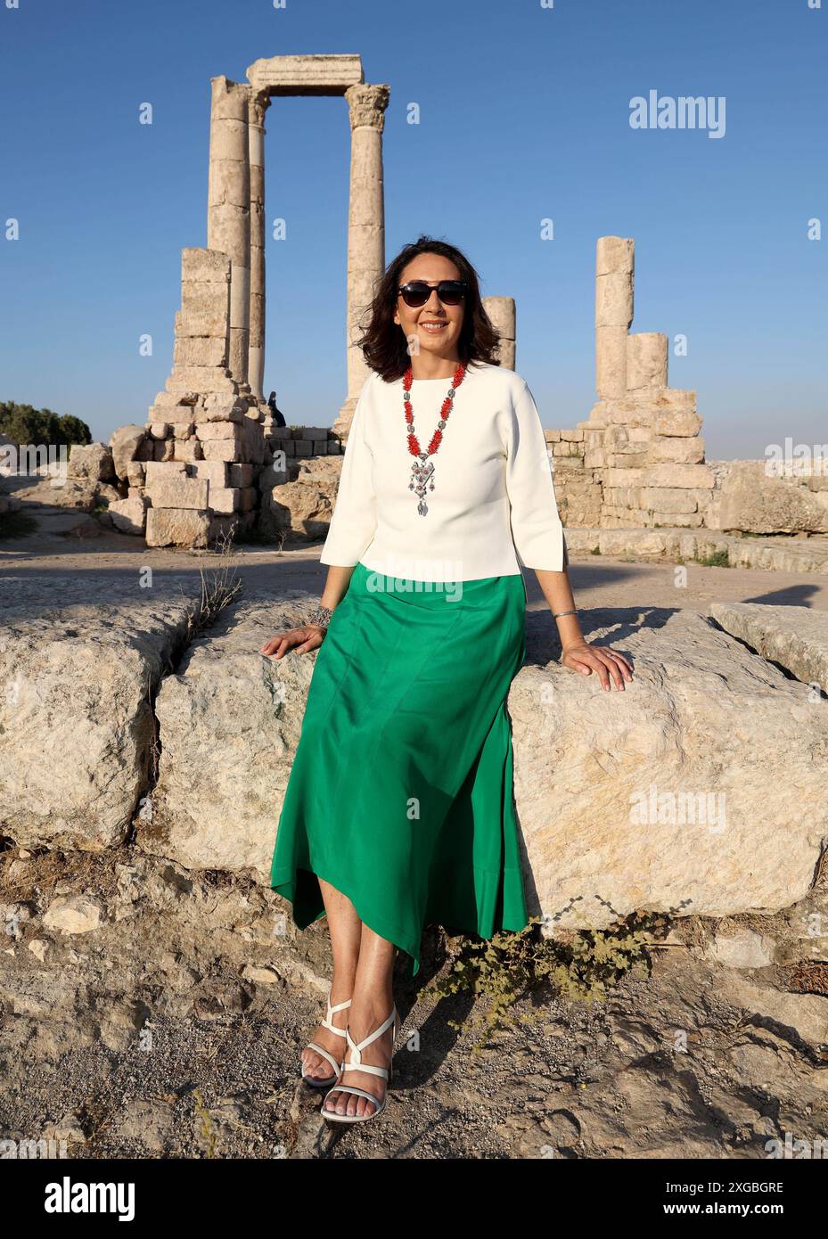 Amman, Jordan. 07th July, 2024. Jordanian Princess Rym al Ali ...