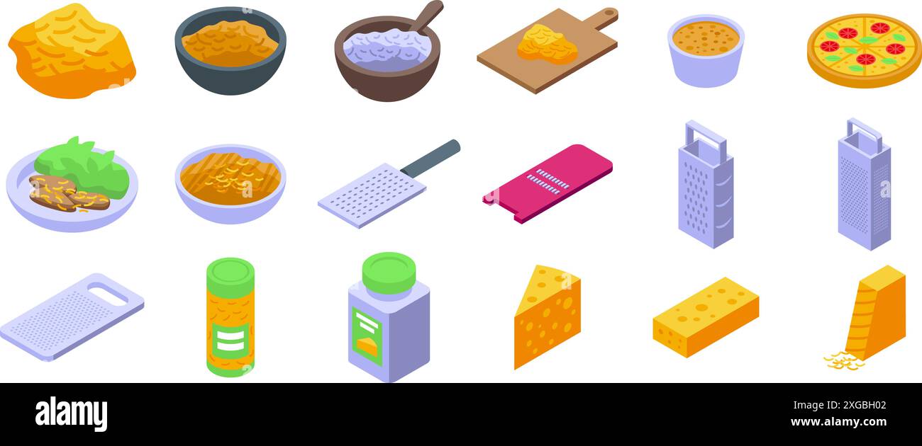 Grated parmesan Stock Vector Images - Alamy