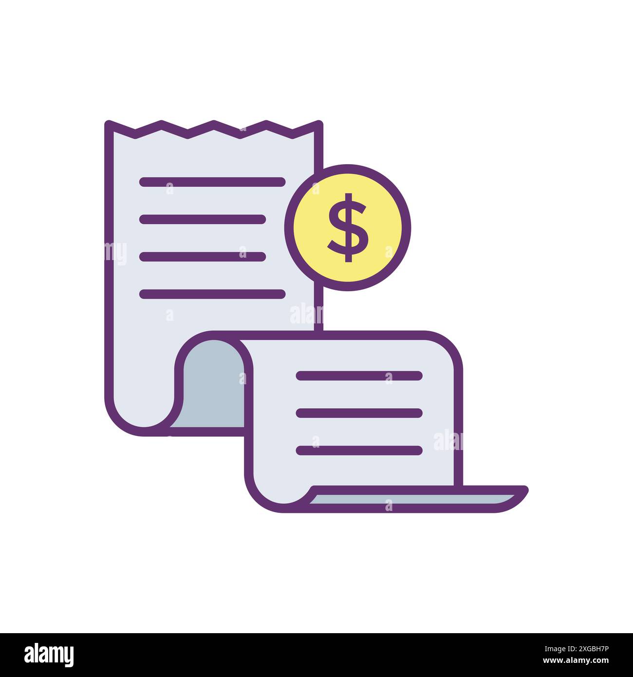 Billing paper template vector vectors hi-res stock photography and ...