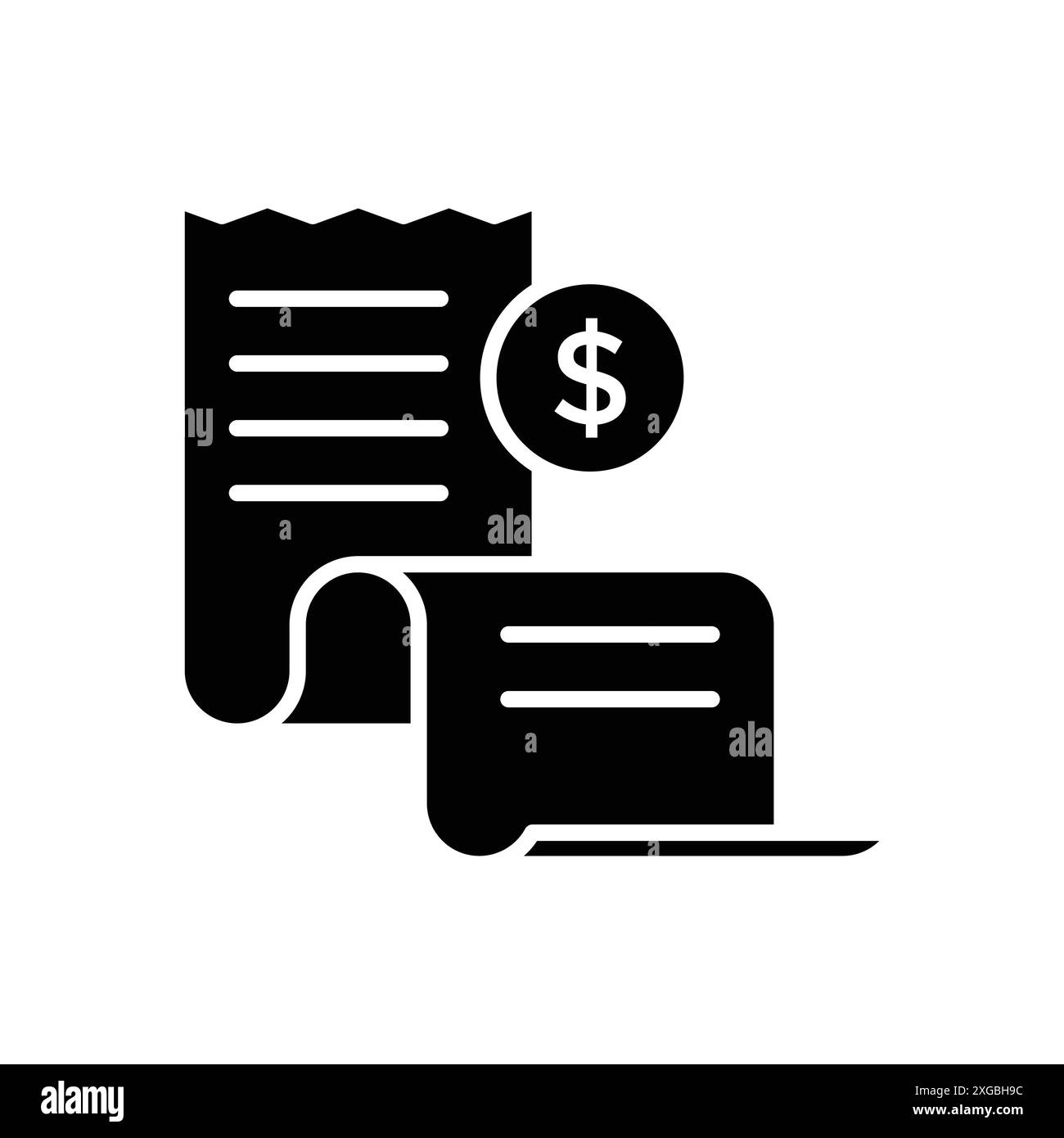 Cash receipt template vector vectors hi-res stock photography and ...