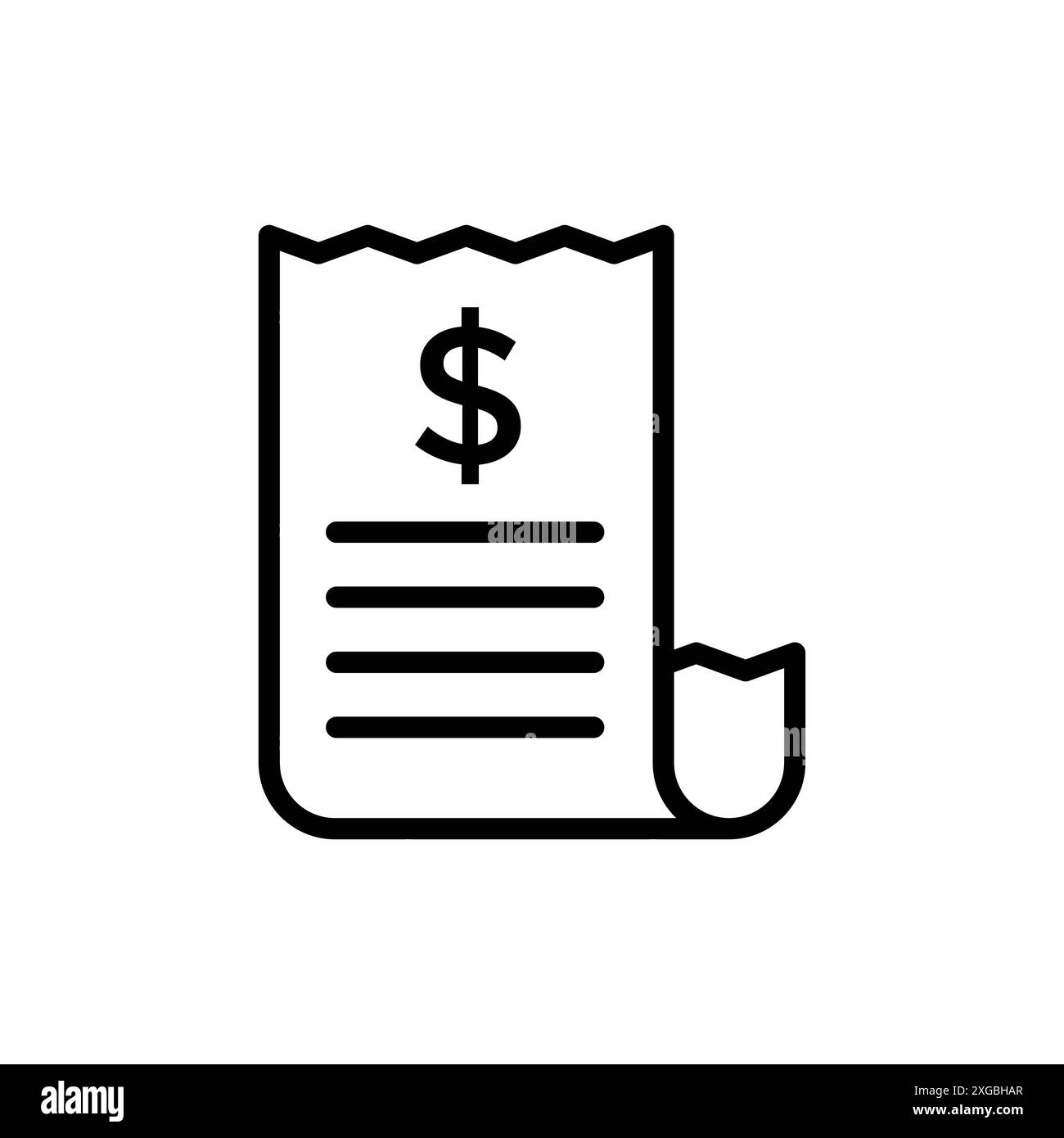 bill icon vector design template in white background Stock Vector Image ...