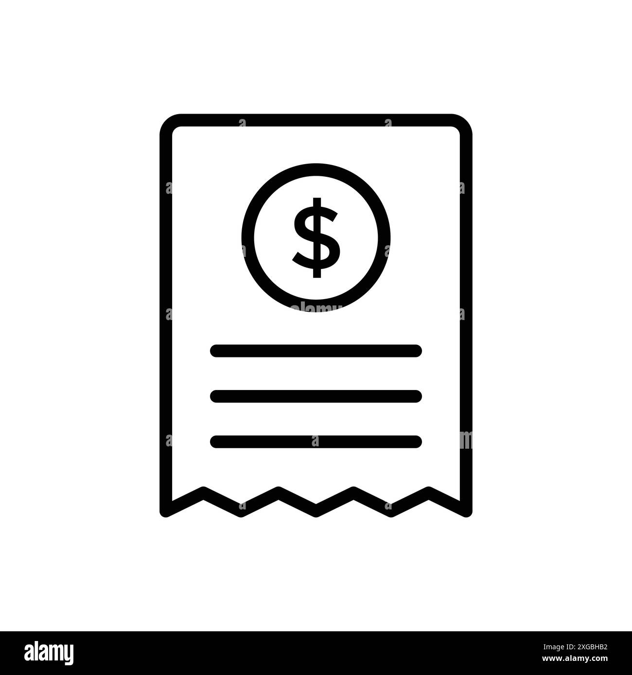 bill icon vector design template in white background Stock Vector Image ...
