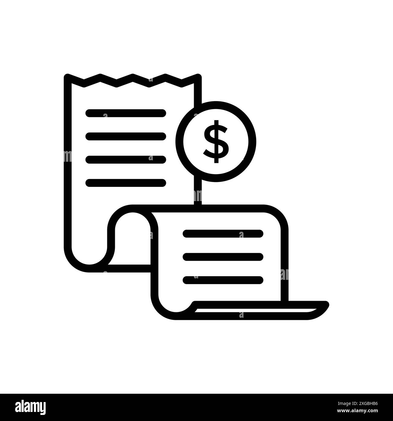 bill icon vector design template in white background Stock Vector Image ...