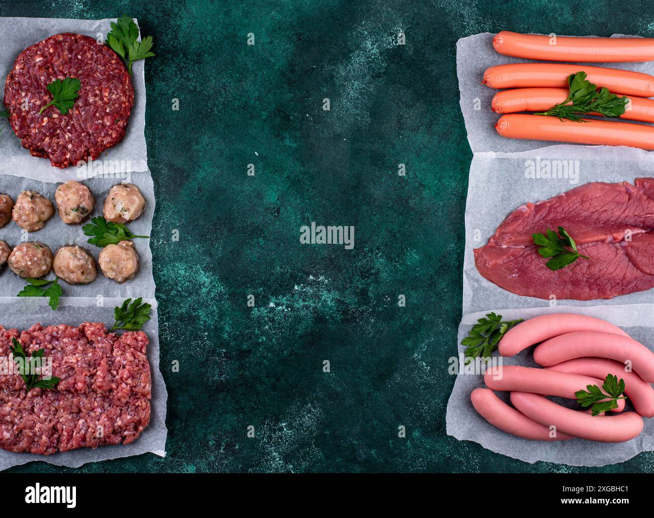 Assortment of different vegan plant based meat Stock Photo - Alamy