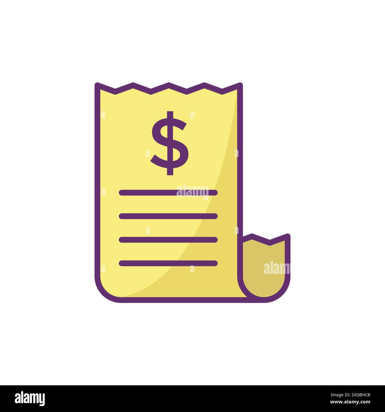 bill icon vector design template in white background Stock Vector Image ...