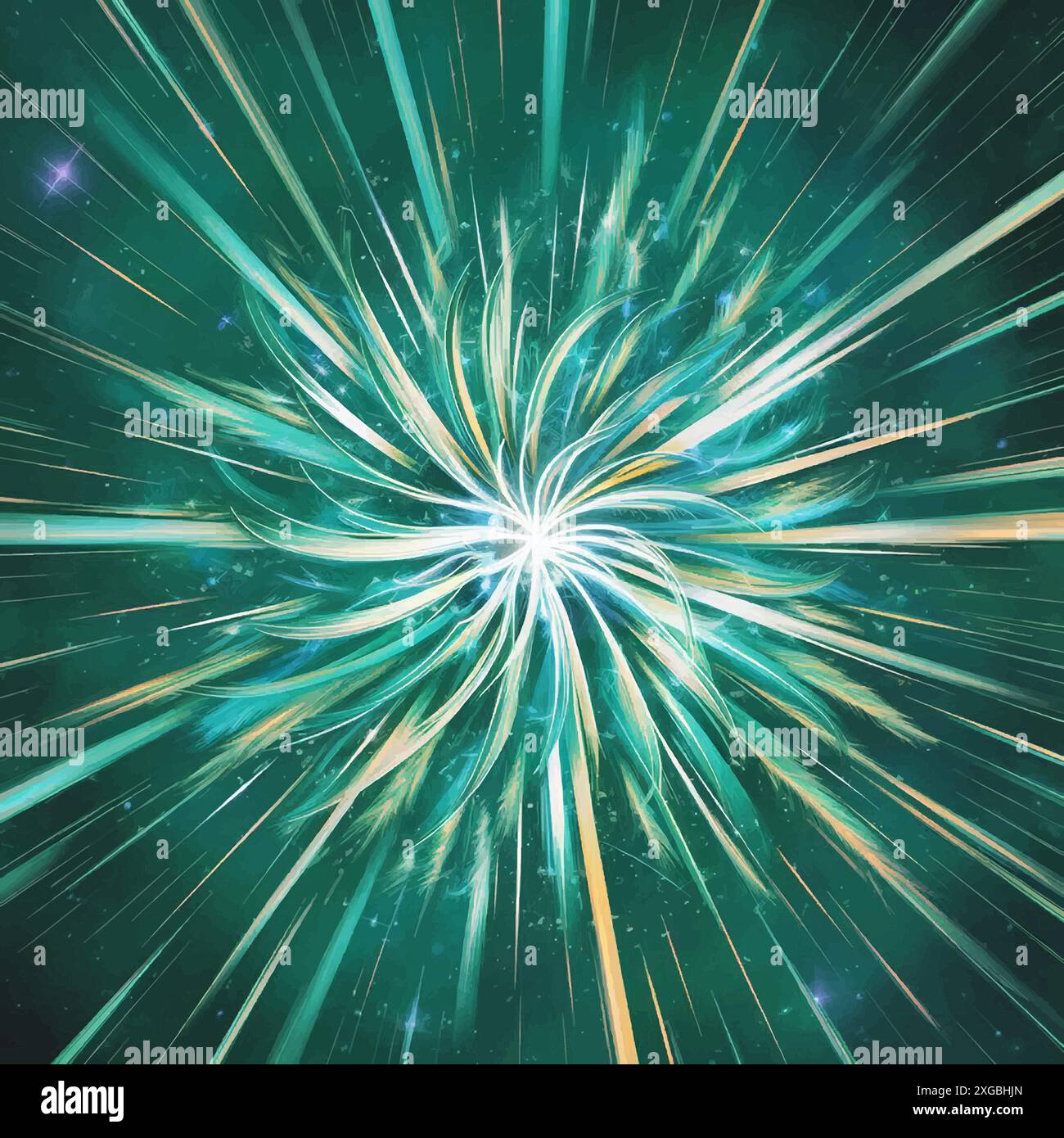 Radiant burst with light particles, dynamic energy background design ...