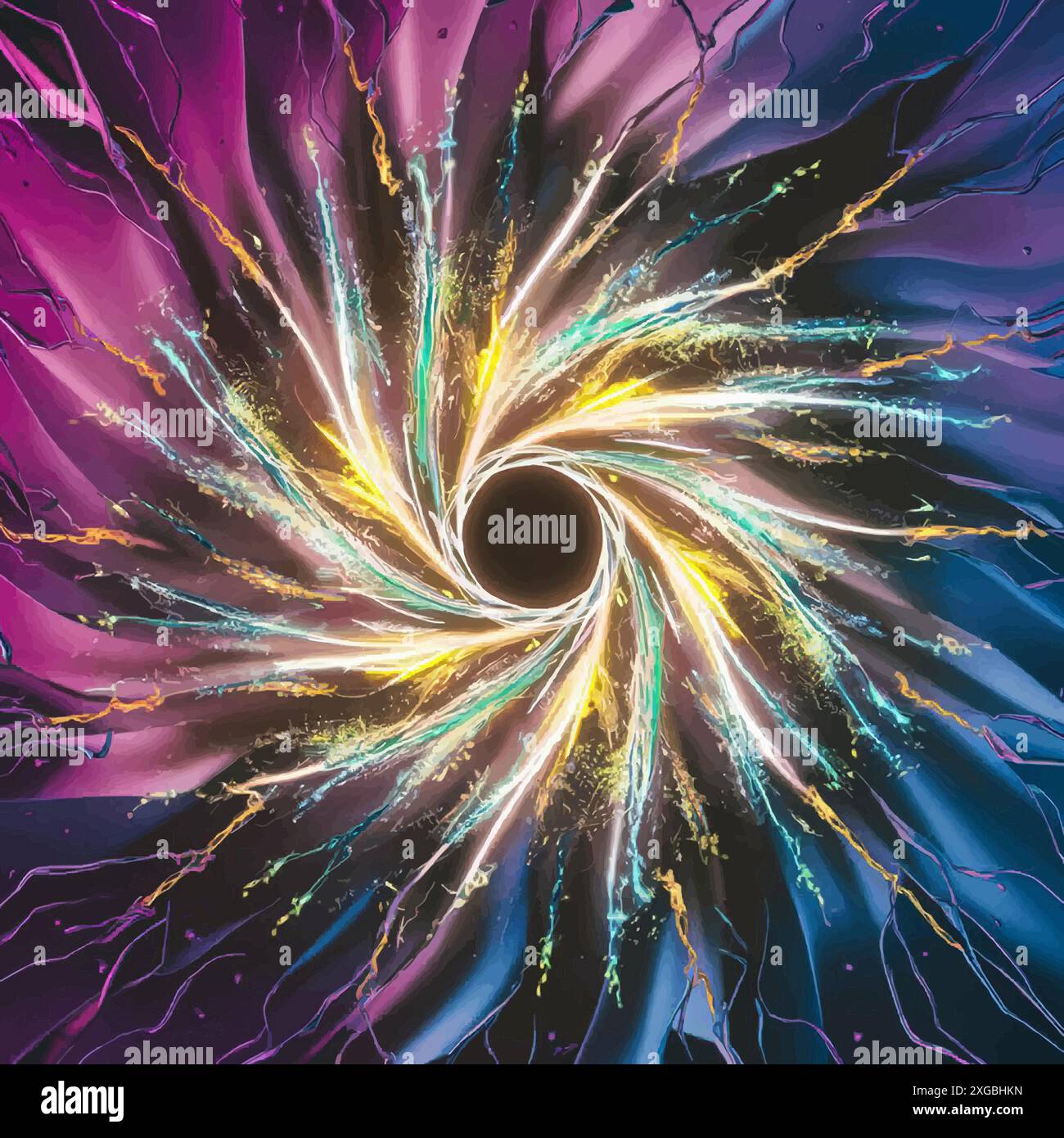 Radiant burst with light particles, dynamic energy background design ...