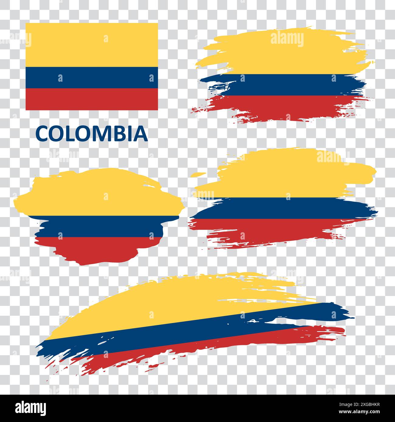 A set of flags of Colombia Stock Vector Image & Art - Alamy
