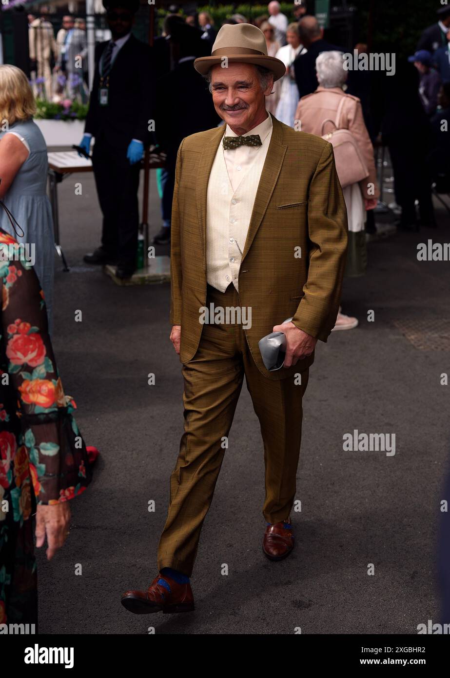 Sir Mark Rylance arrives on day eight of the 2024 Wimbledon ...