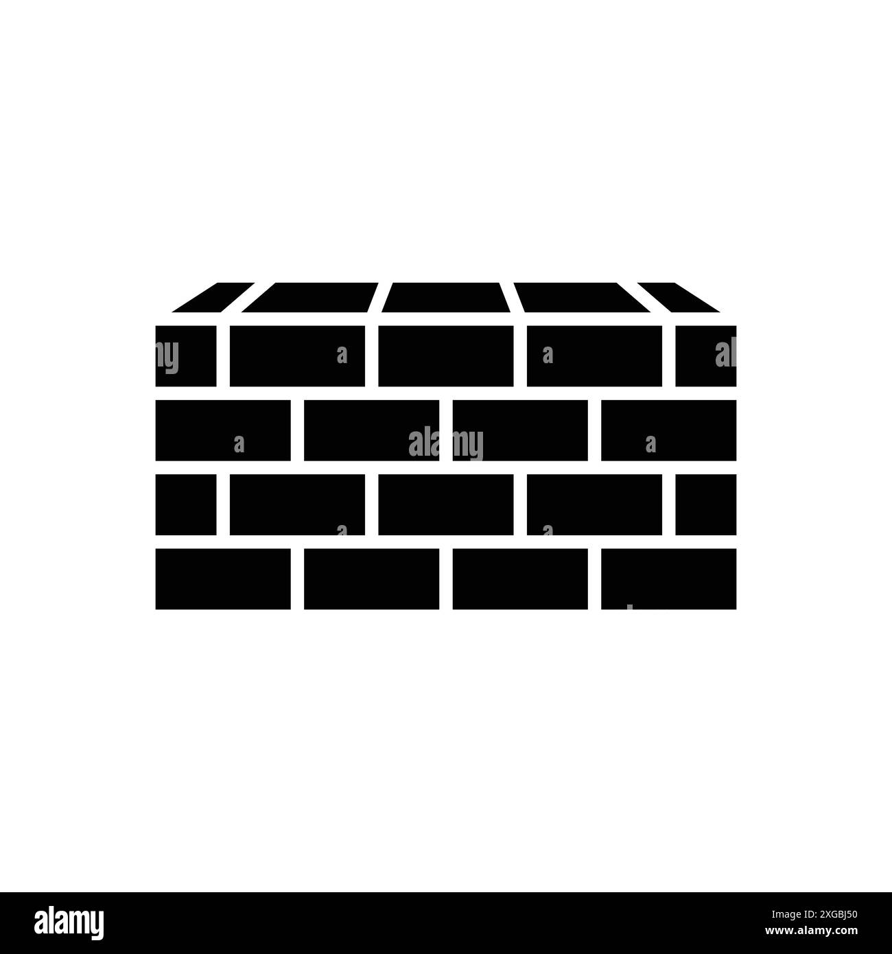 Brick cement icon flat Cut Out Stock Images & Pictures - Alamy