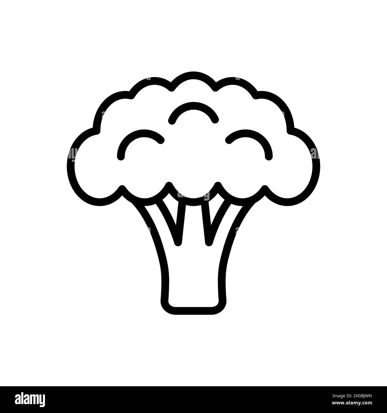 broccoli icon vector design template in white background Stock Vector ...
