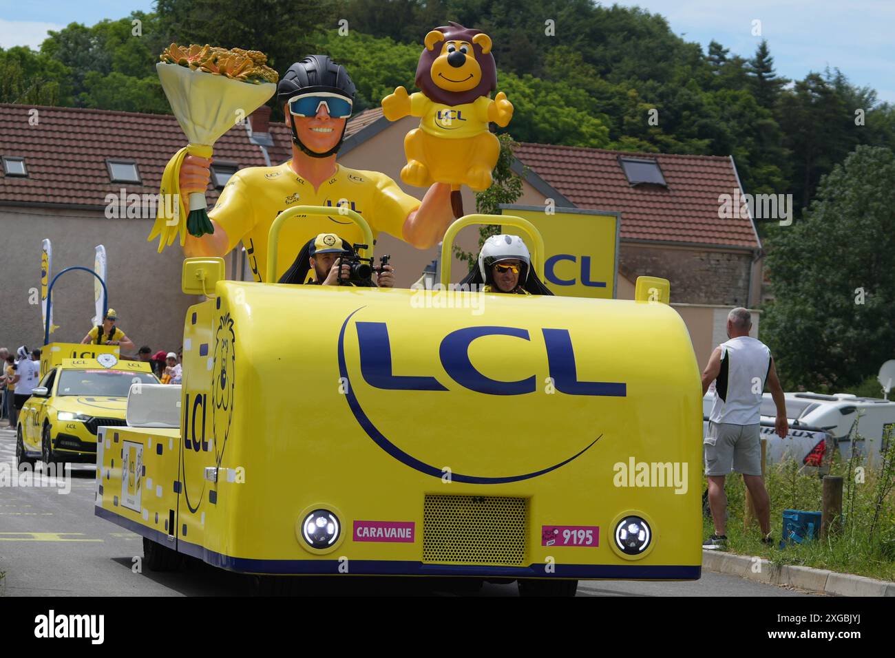 Advertising caravan, Caravane publicitaire, LCL during the Tour de ...