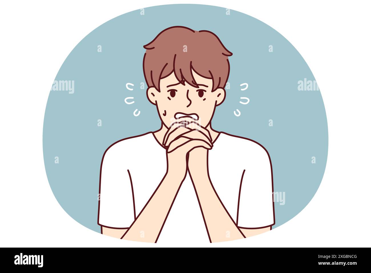 Troubles praying Stock Vector Images - Alamy