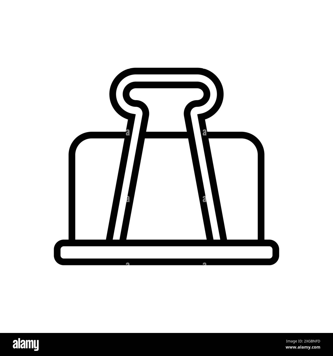 bulldog clip icon vector design template in white background Stock ...