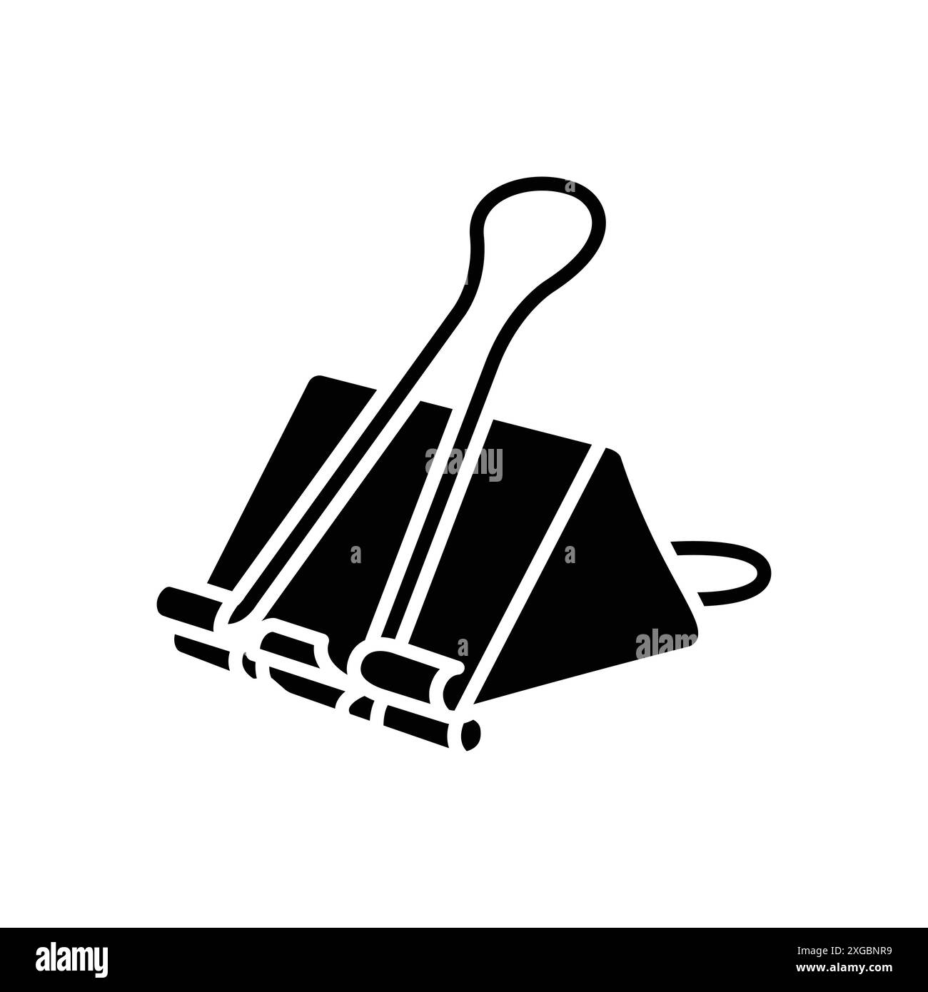 bulldog clip icon vector design template in white background Stock ...
