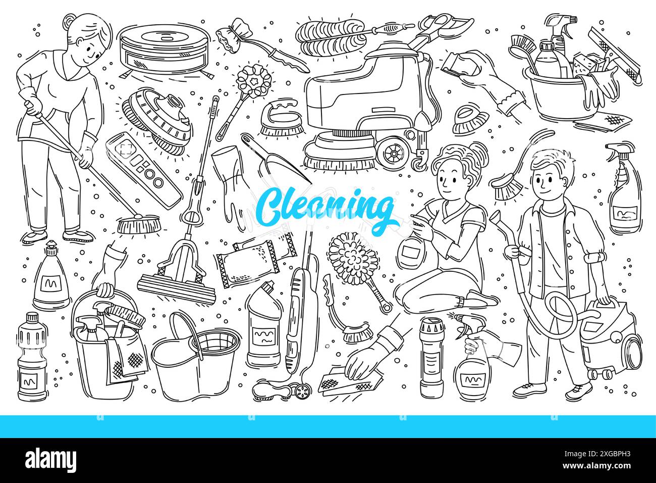 Disinfecting process Stock Vector Images - Alamy