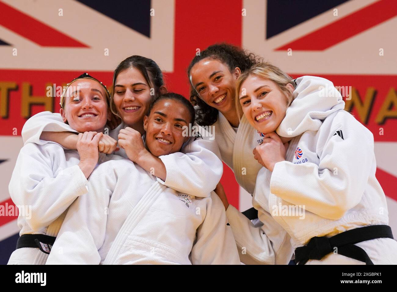 Team GB Olympic judo team (left to right) Lucy Renshall, Jemima Yeats ...
