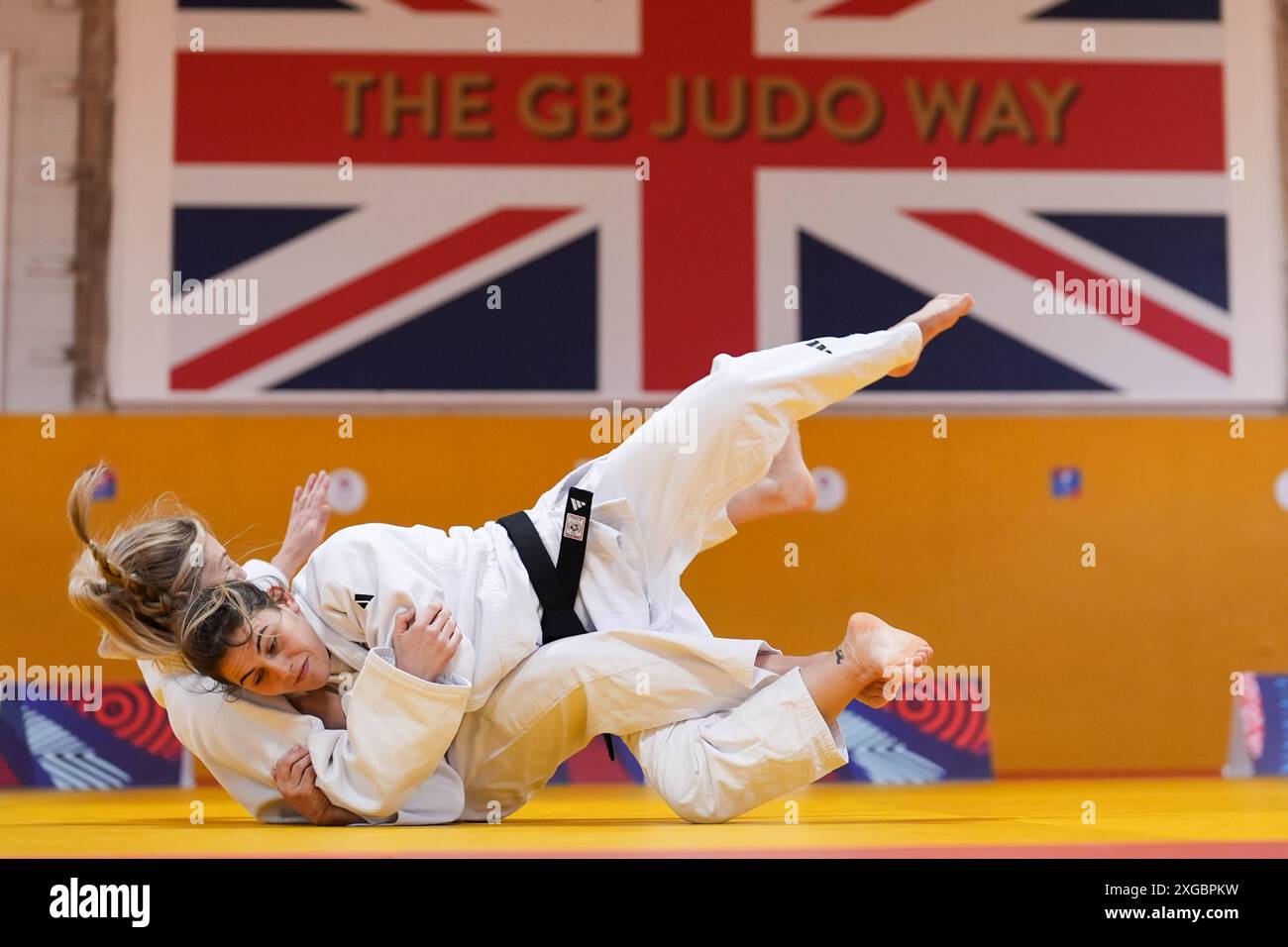 Emma Reid and Jemima Yeats Brown during a training session at the ...