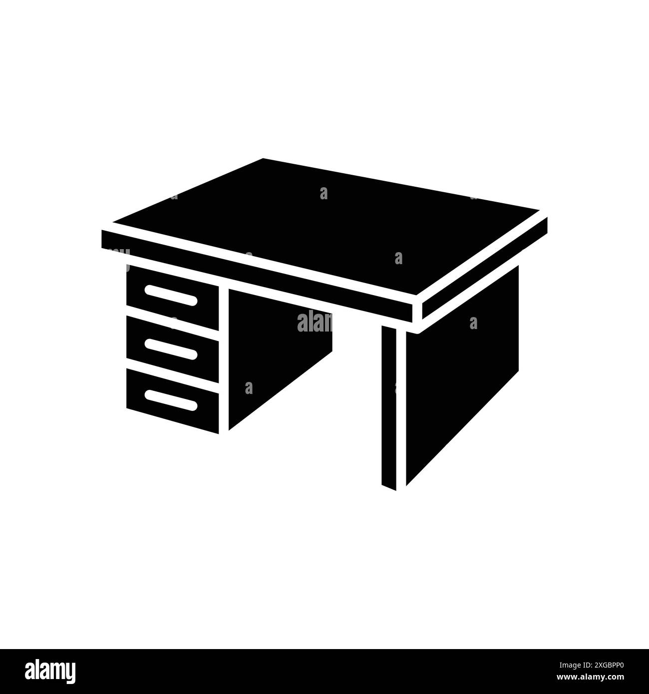 desk icon vector design template in white background Stock Vector Image ...