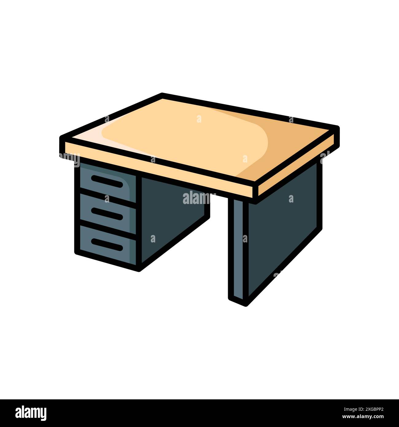 desk icon vector design template in white background Stock Vector Image ...