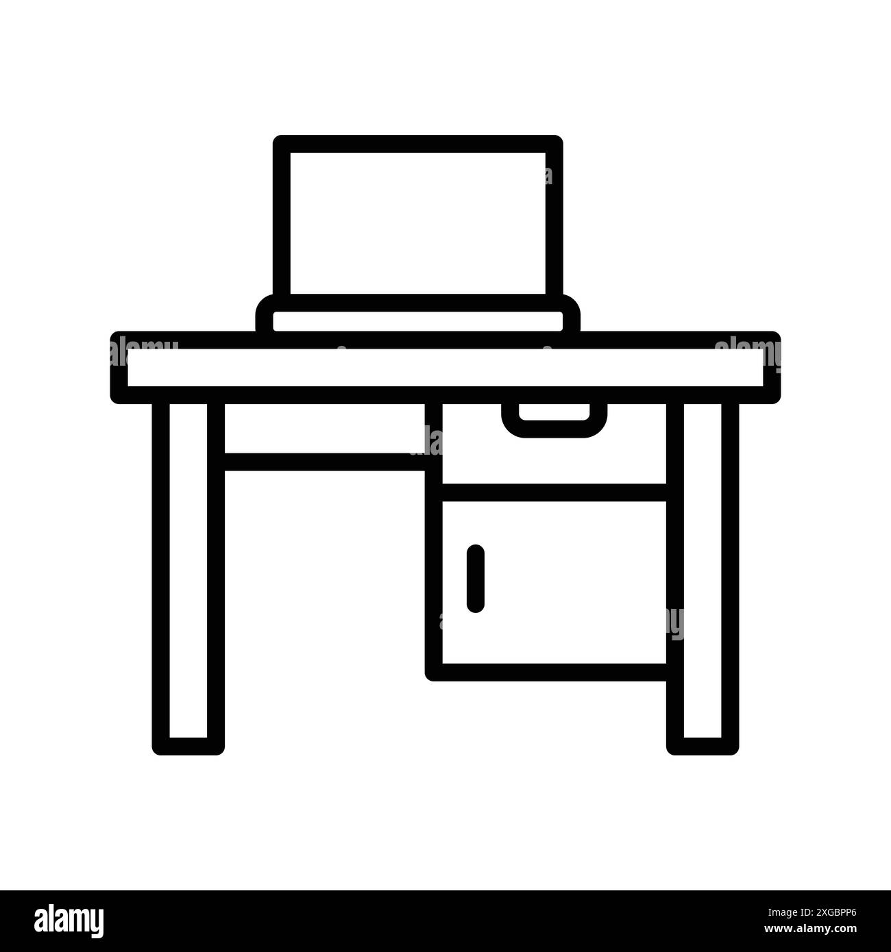 desk icon vector design template in white background Stock Vector Image ...